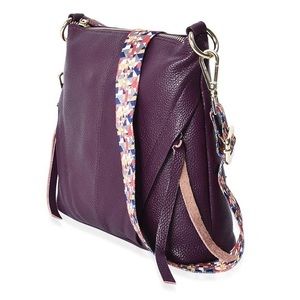 Bags | Genuine Soft Purple Leather Handbag Guitar Strap | Poshmark